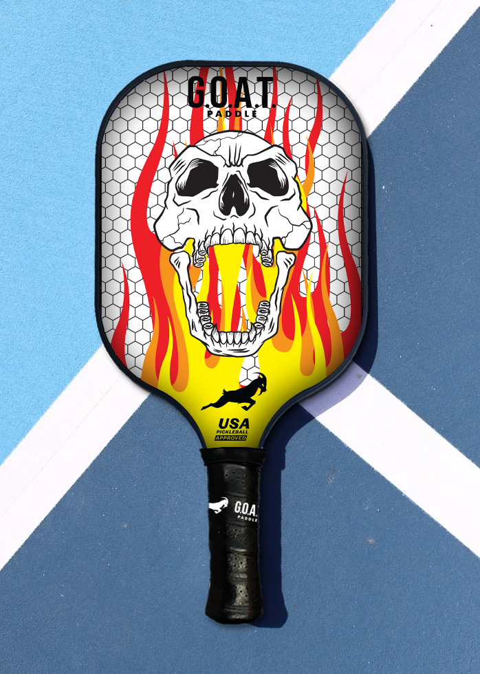 G.O.A.T. Paddle Fuego Skull Pickleball Paddle | G.O.A.T. Paddle